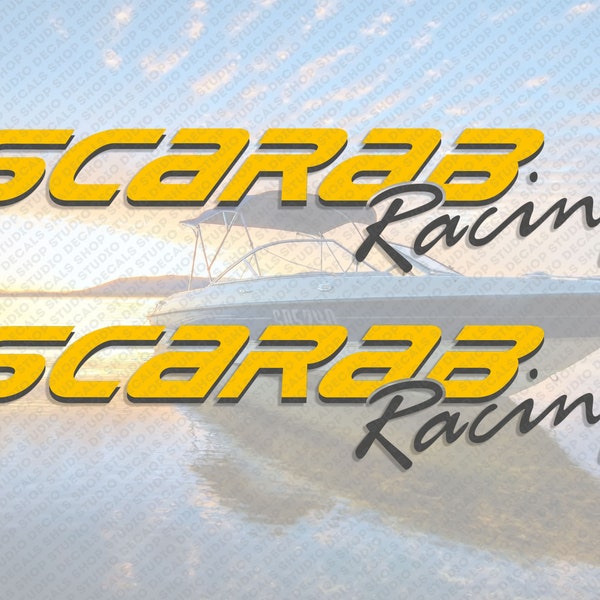 Scarab Boat Decal - Etsy