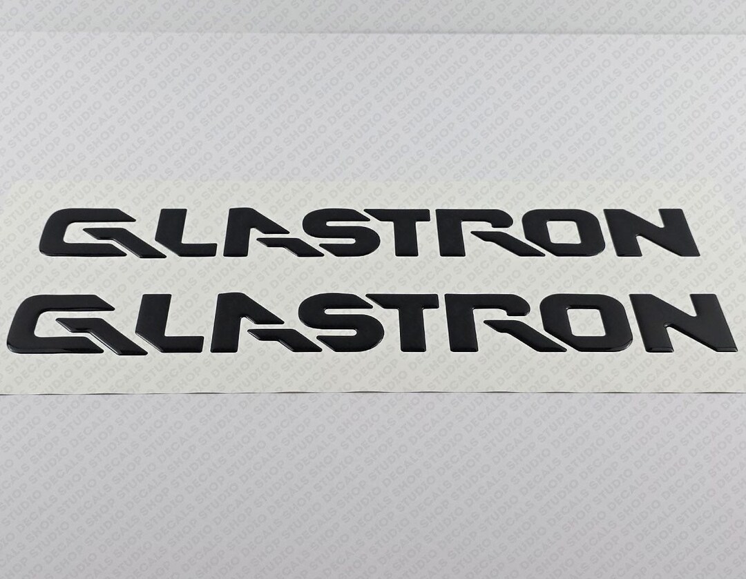 Glastron Boat Logo Black Raised Domed 3D Decal Set of 2 - Etsy