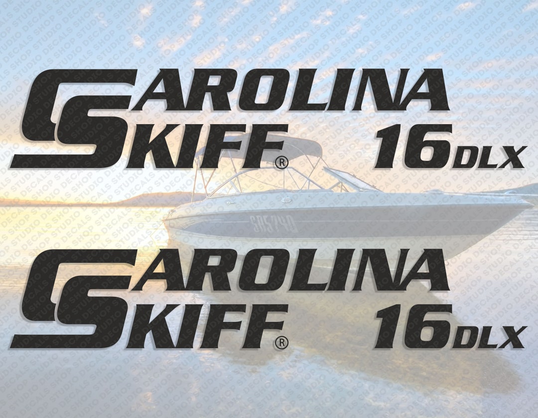 Carolina Skiff 16 DLX Boat Logo Decals Set of 2 X 33.75" - Etsy