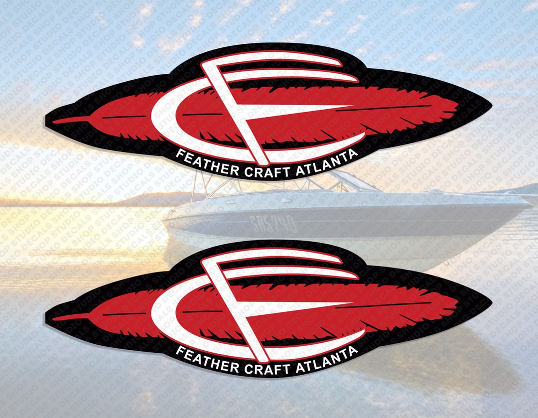 Feather Craft Boat Late 1960 Style Decal Set of 2 X 10" - Etsy