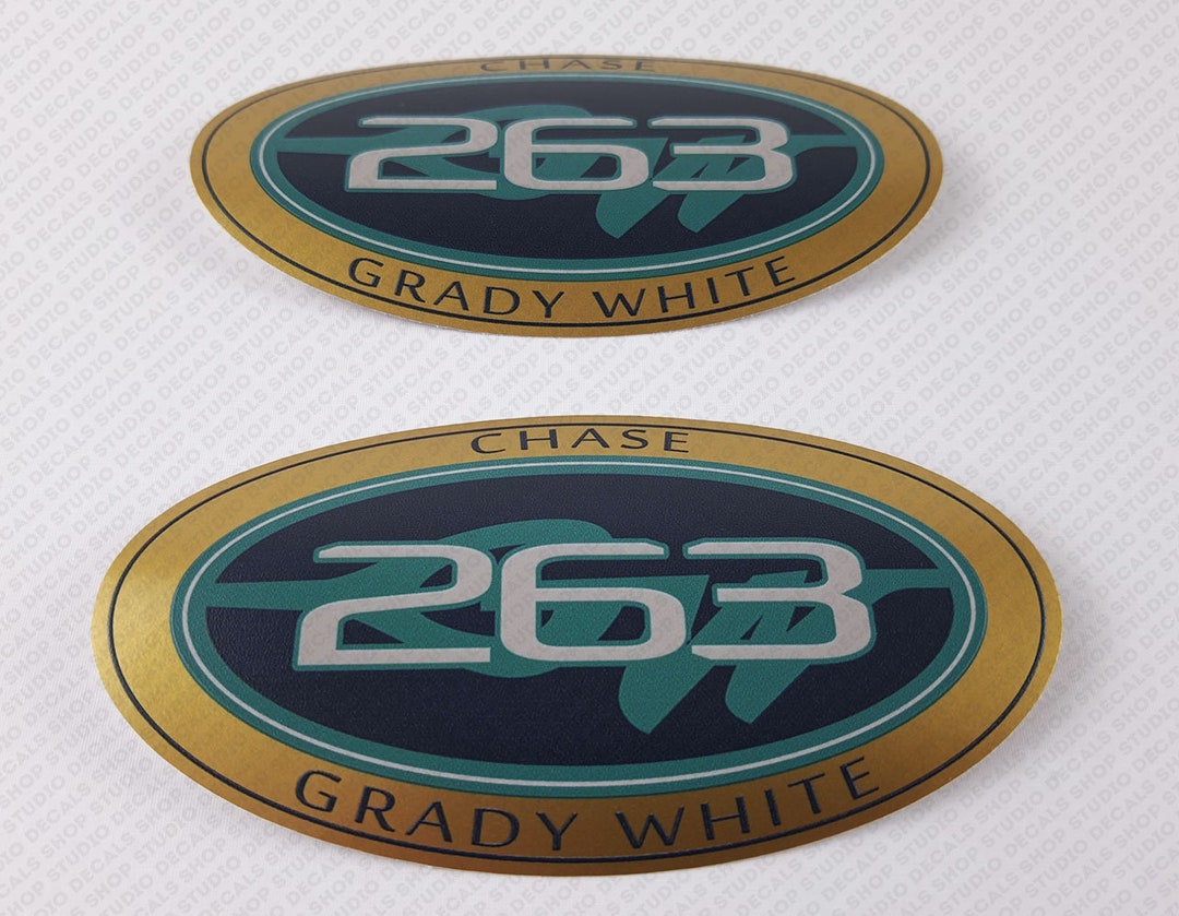 Grady White 263 Chase Decals Set of 2 X 5" - Etsy