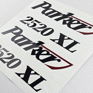 Parker 2520 XL Boat Logo Decal Set of 2 X 10" - Etsy