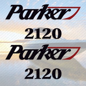 Parker 2120 Boat Logo Decal Set of 2 X 9" - Etsy
