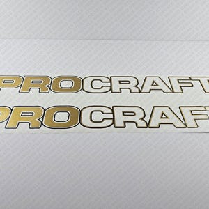 Procraft Boat Logo Gold Decal Set of 2 X 31.25" - Etsy