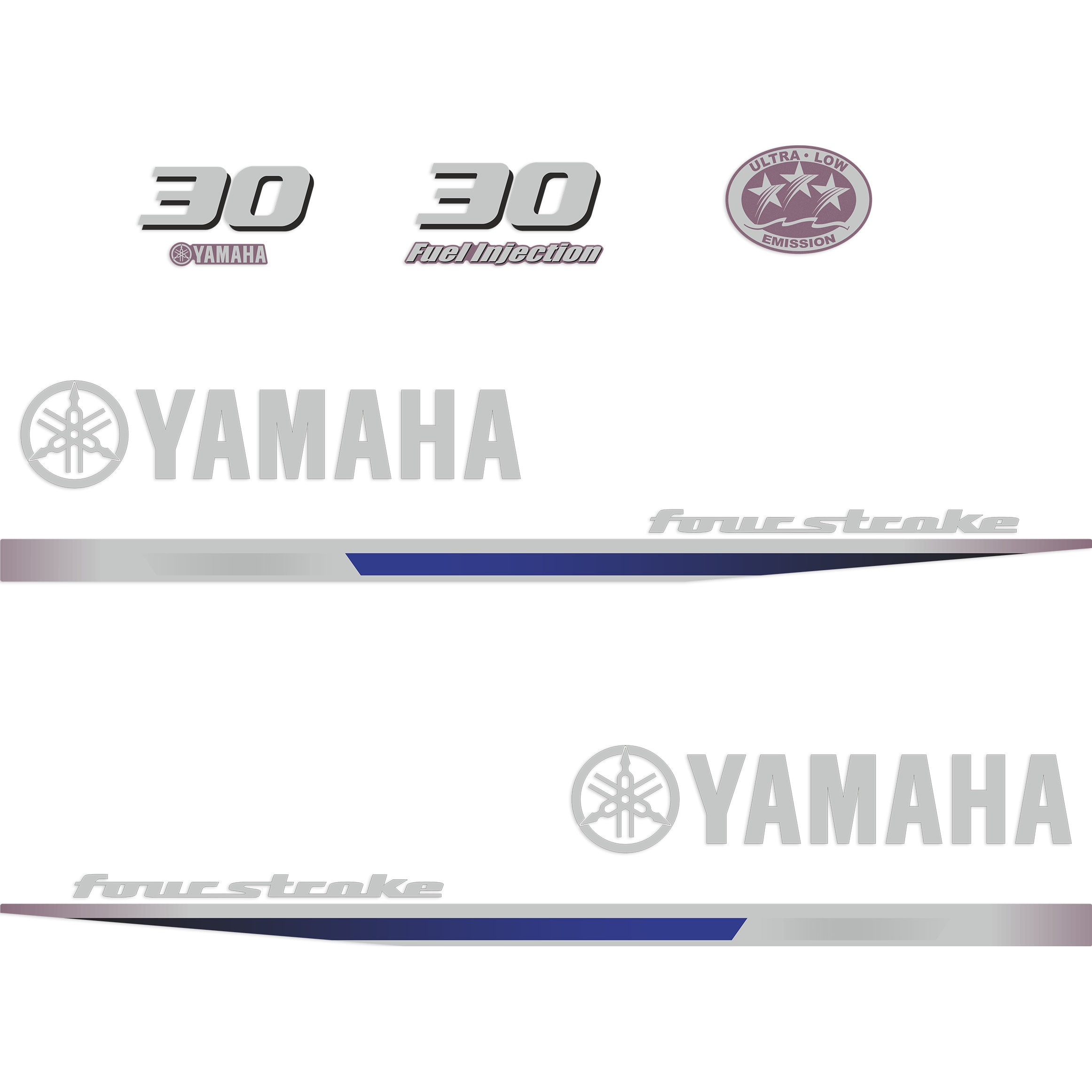 Yamaha 30 HP Four Stroke 2013 Outboard Engine Decals Sticker | Etsy