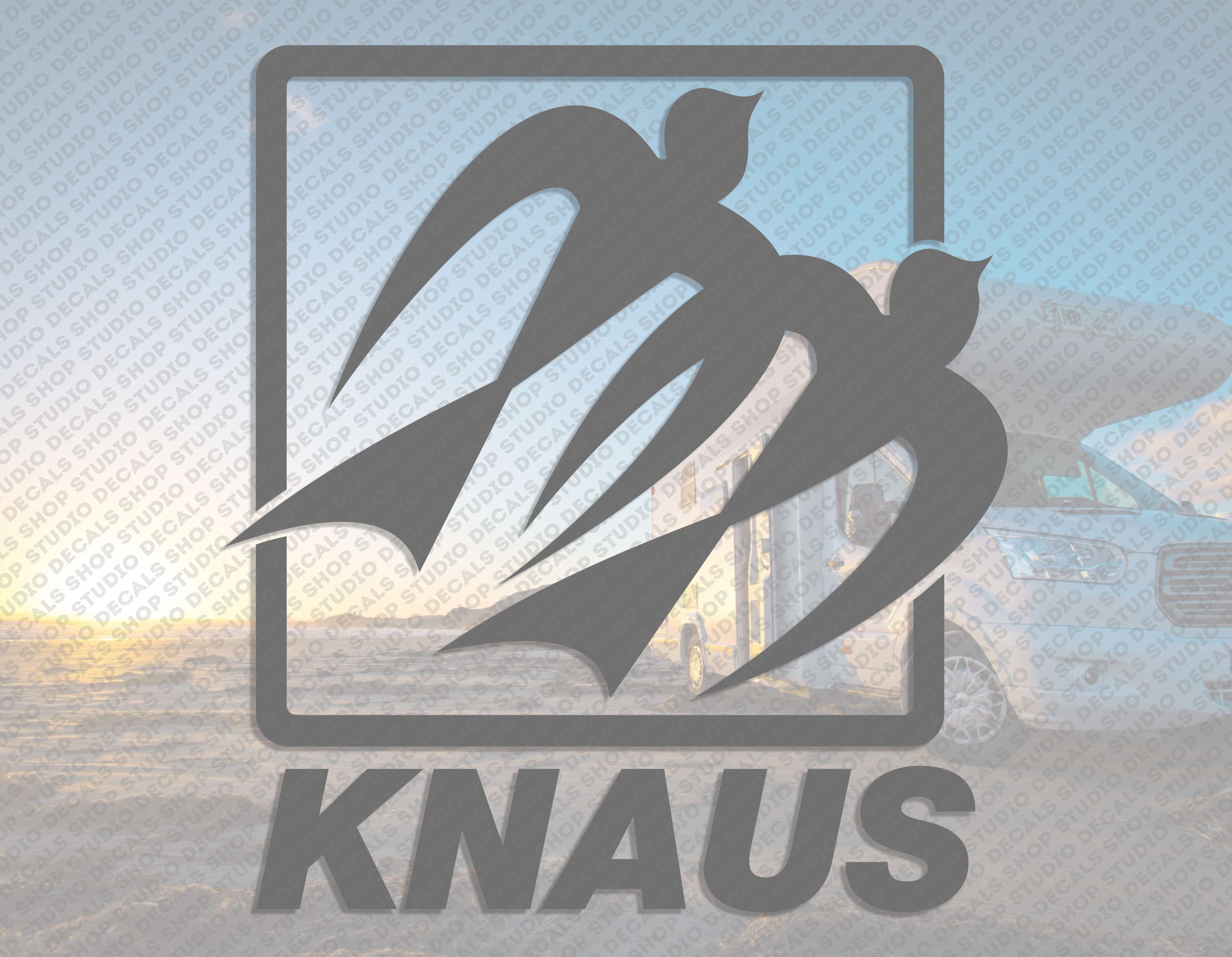 Knaus Logo Decal 25cm Sticker Reproduction - Etsy Australia
