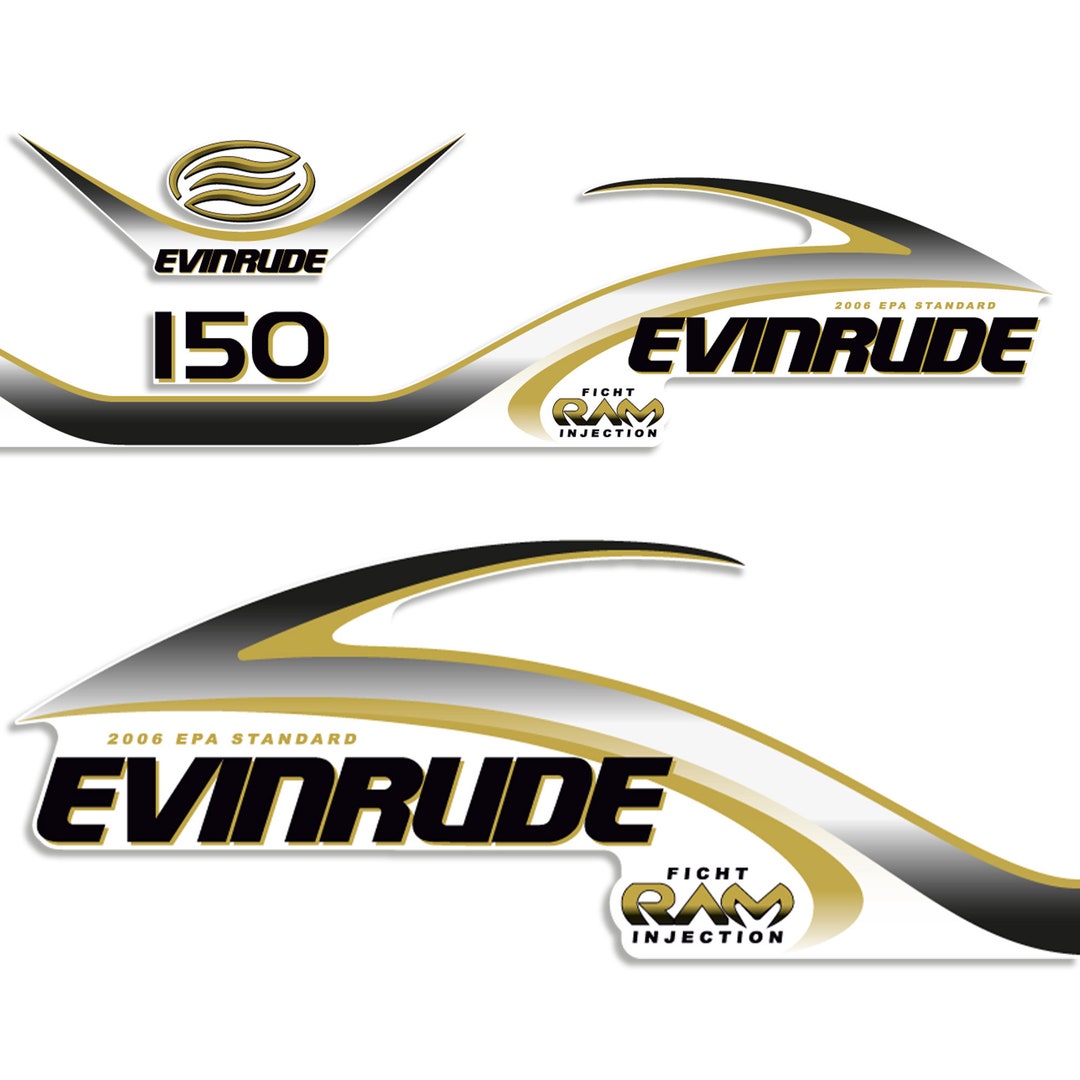 Evinrude 150HP Ficht RAM Injection 2001 White Cowl Outboard Engine ...