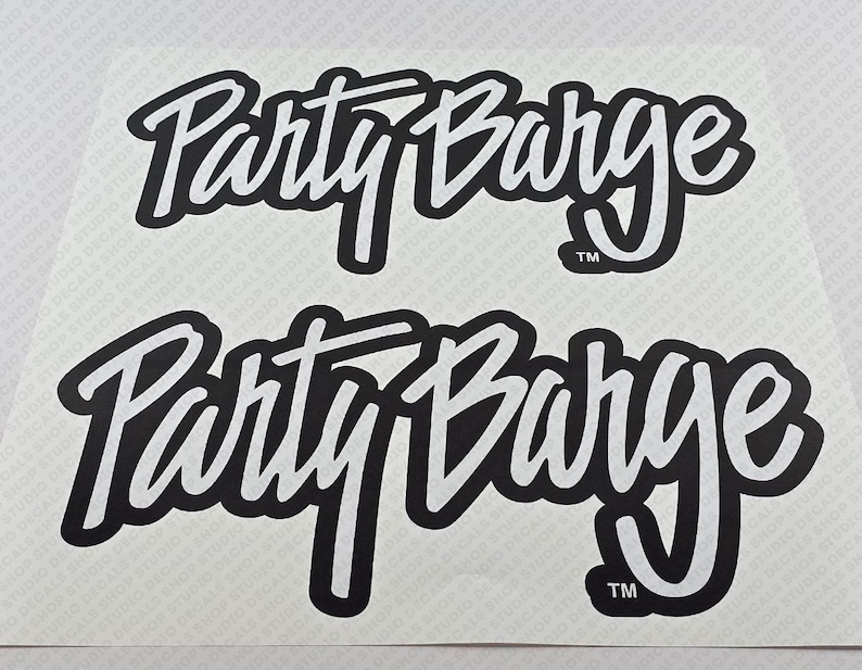 Sun Tracker Party Barge Pontoon Boat Decal Set of 2 - Etsy