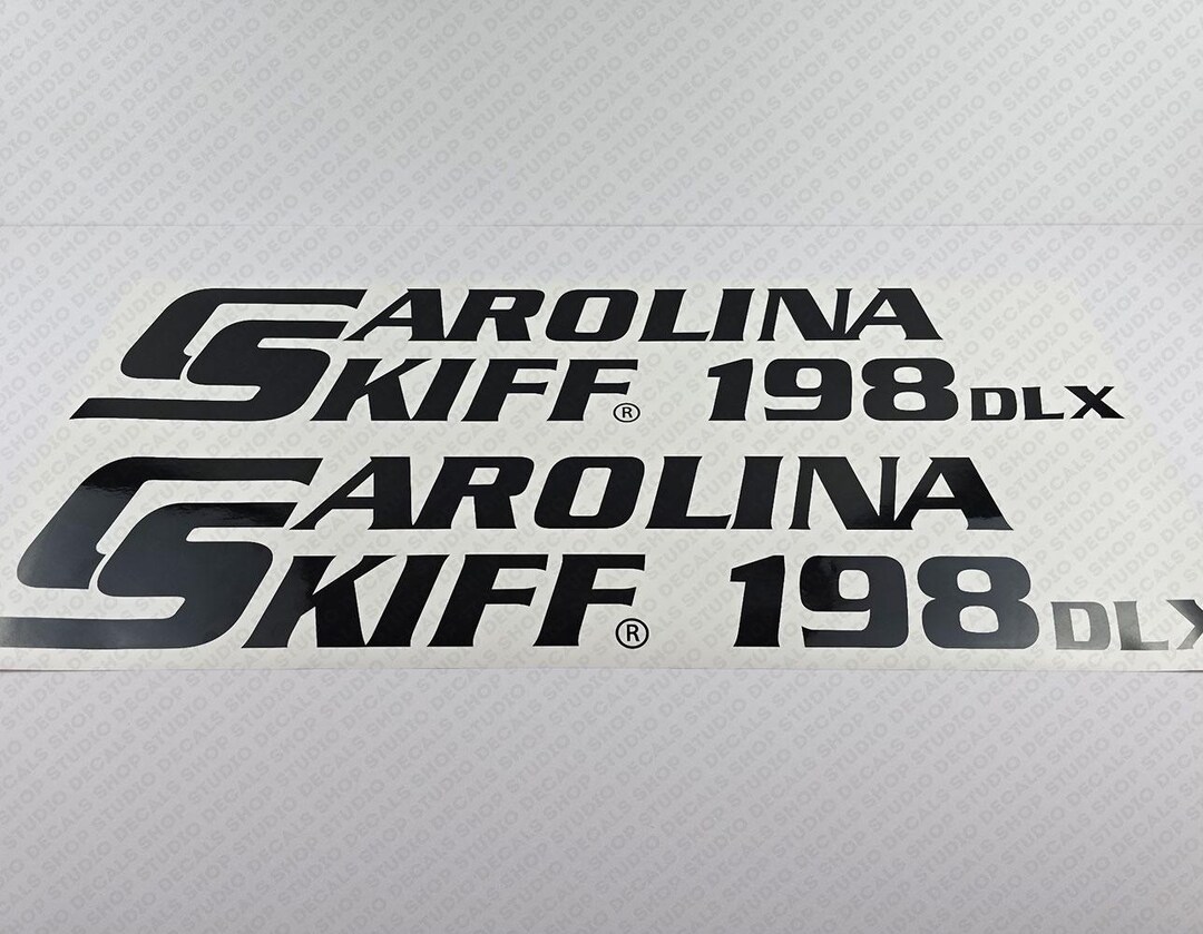 Carolina Skiff 198 DLX Boat Logo Decals Set of 2 X 37" - Etsy