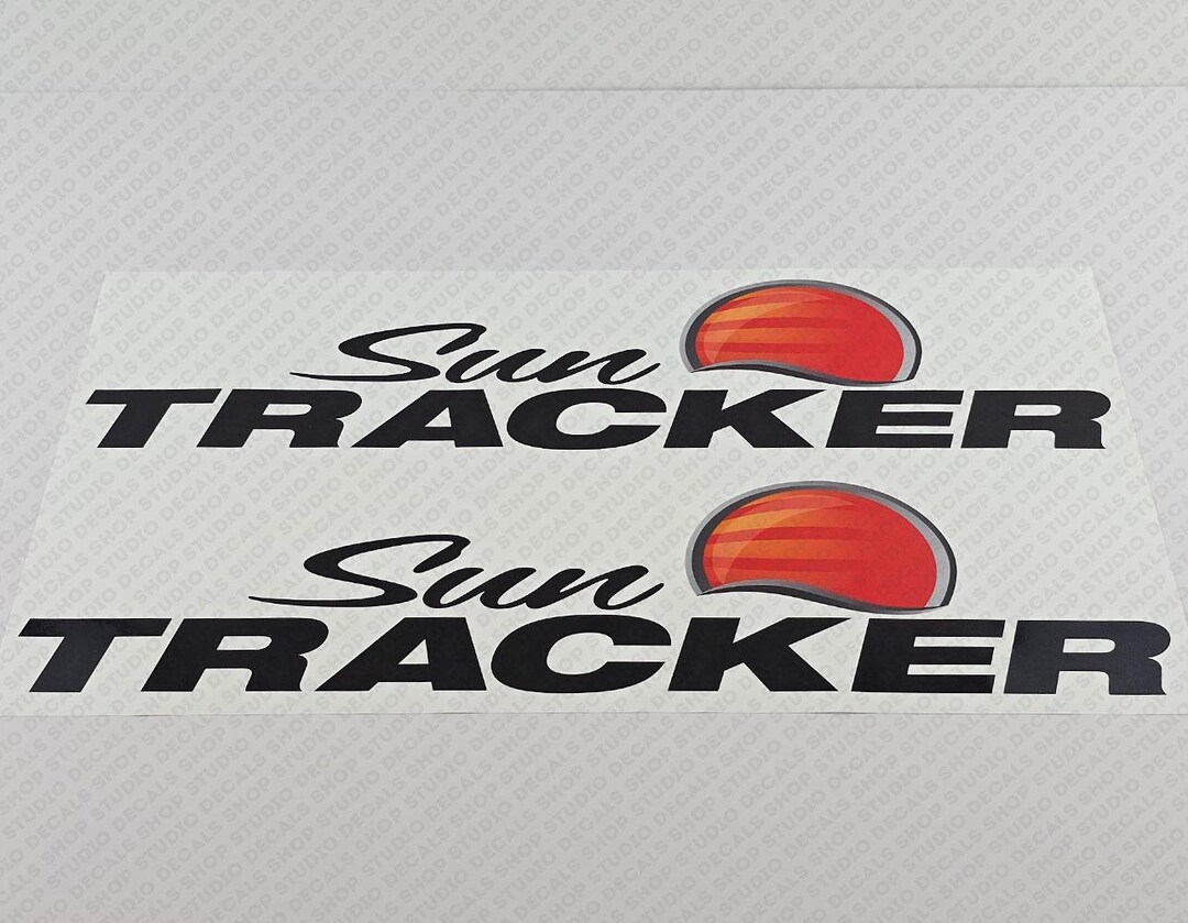 Sun Tracker Pontoon Boat Decal Set 22" X 5.3" 2pcs. - Etsy