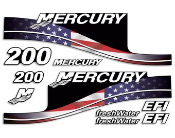 Mercury Outboard Decals - Etsy