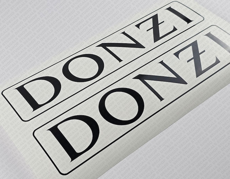 Donzi Boat Logo Decals Set of 2 - Etsy
