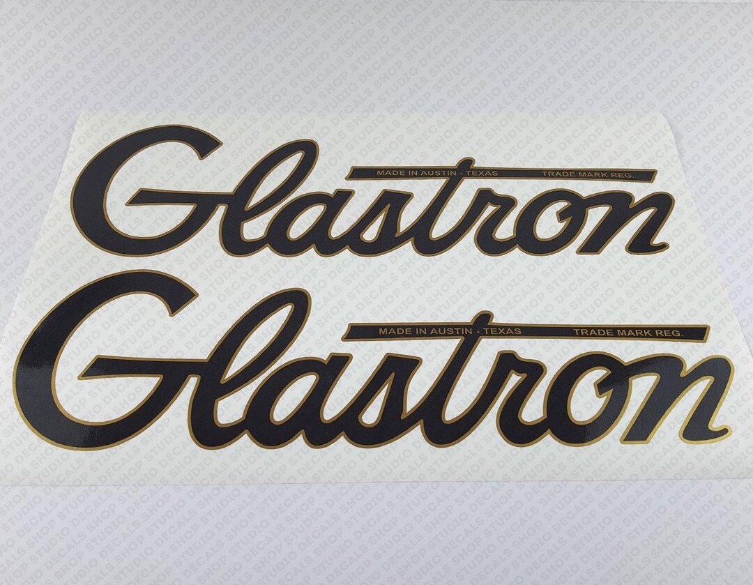 Glastron Boat Logo 1964 Aqua Lift Gold Decals Set of 2 X 18" - Etsy