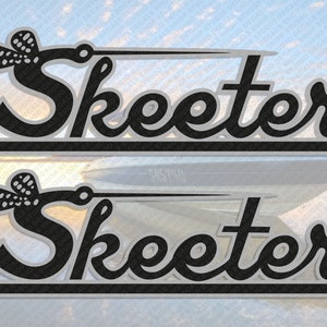 Skeeter Boat Logo V1 Silver Decal Set of 2 - Etsy