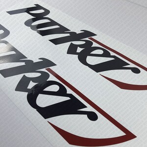 Parker Boat Logo Decal Set of 2 - Etsy