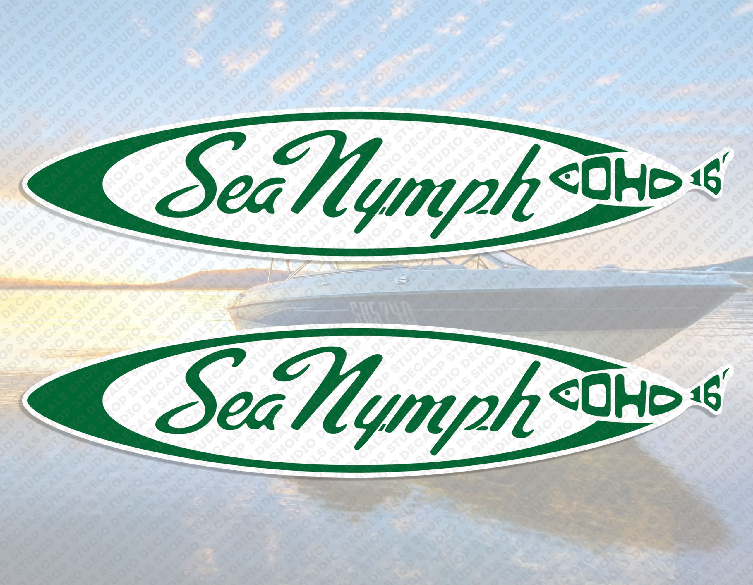 Sea Nymph Soho 16 Boat Logo Decal Set of 2 X 25 - Etsy