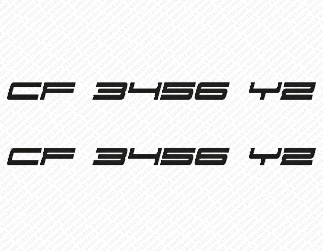 Allison Matching Font Boat Raised Domed Registration Decals Stickers 53 ...