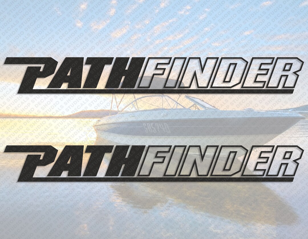 Pathfinder Boat Logo Decal Set of 2 X 18" - Etsy