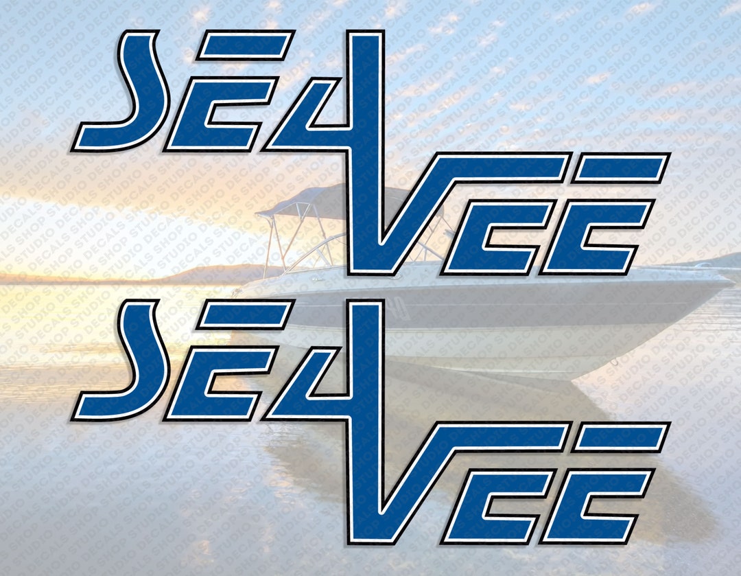 Sea Vee Boat Logo Decal Set of 2 X 25.5" - Etsy