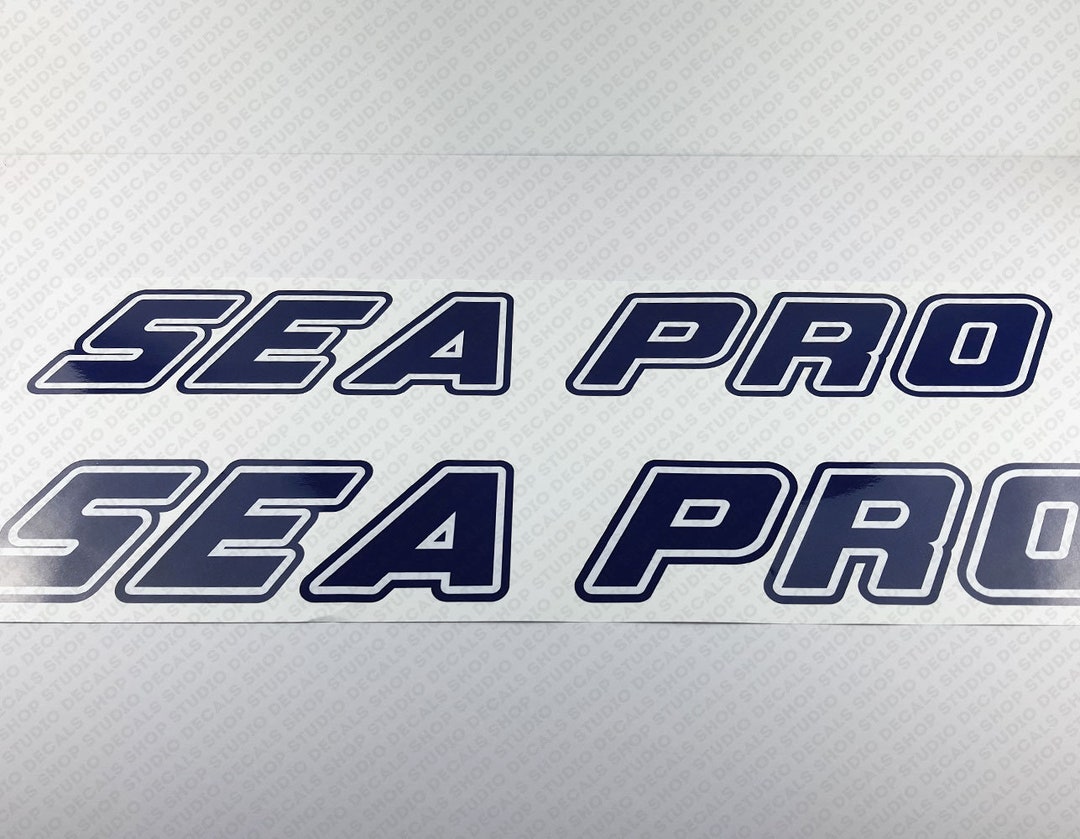 Sea Pro Boat Logo Decal Set of 2 - Etsy