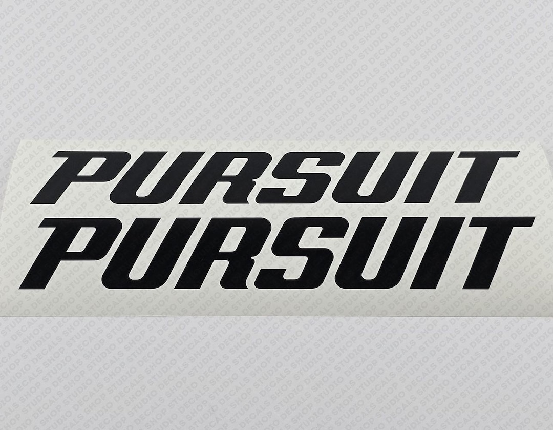 Pursuit Boat Logo Decal Set of 2 - Etsy