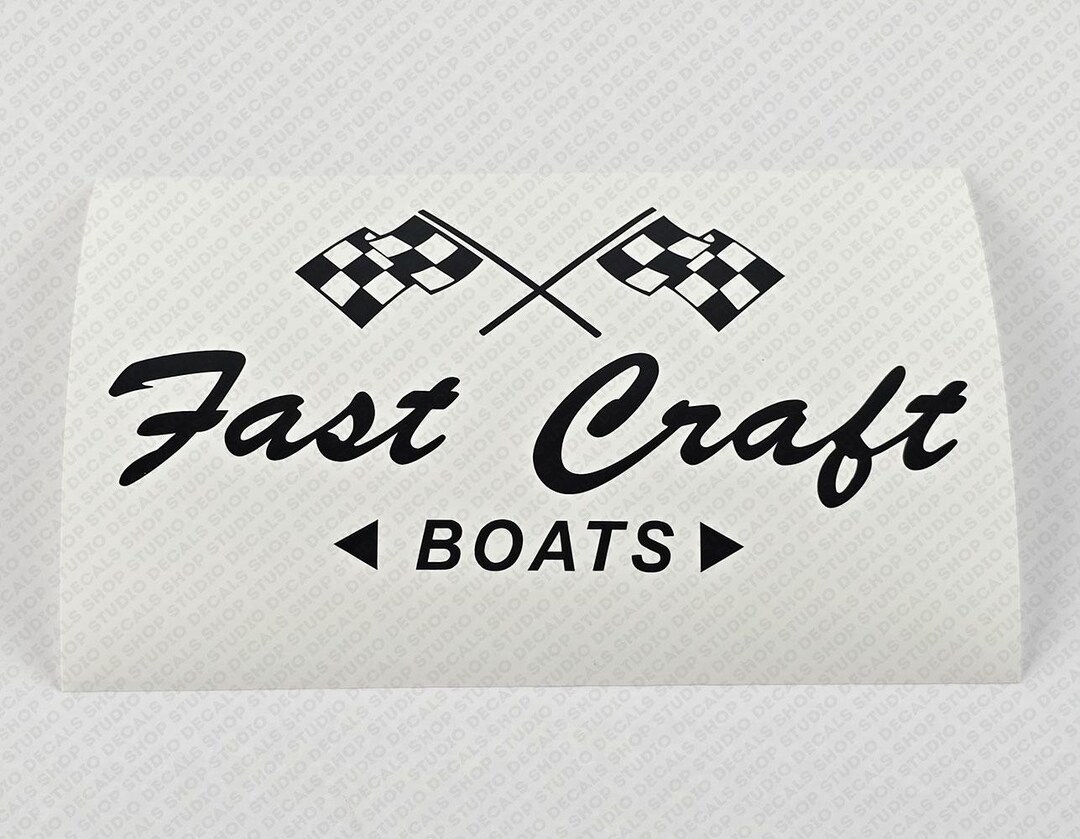 Fast Craft Boat Logo Decals Set of 2 X 7" - Etsy