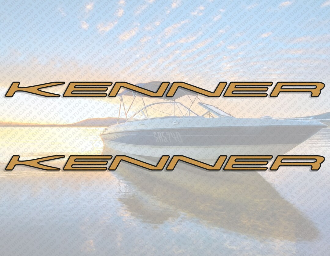 Kenner Boat Logo Gold Decal Set of 2 X 44" - Etsy