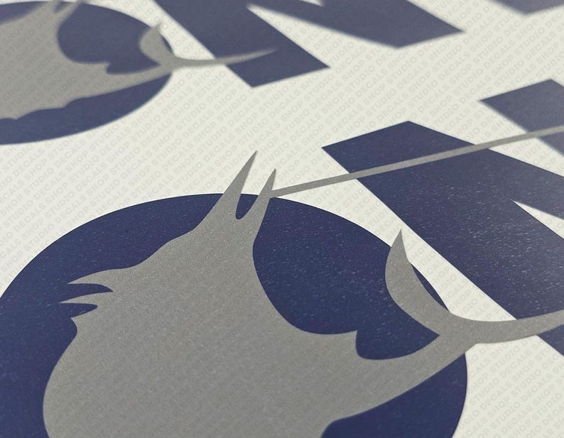 Contender Boat Logo Blue/gray Decals Set of 2 X 26" - Etsy