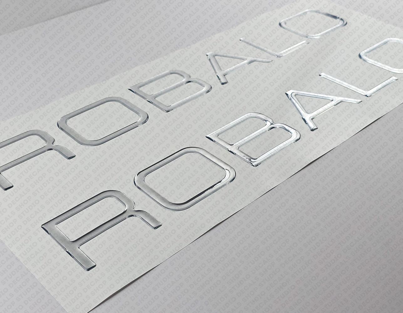 Robalo Boat Logo Chrome Raised Domed 3D Decal Set of 2 - Etsy