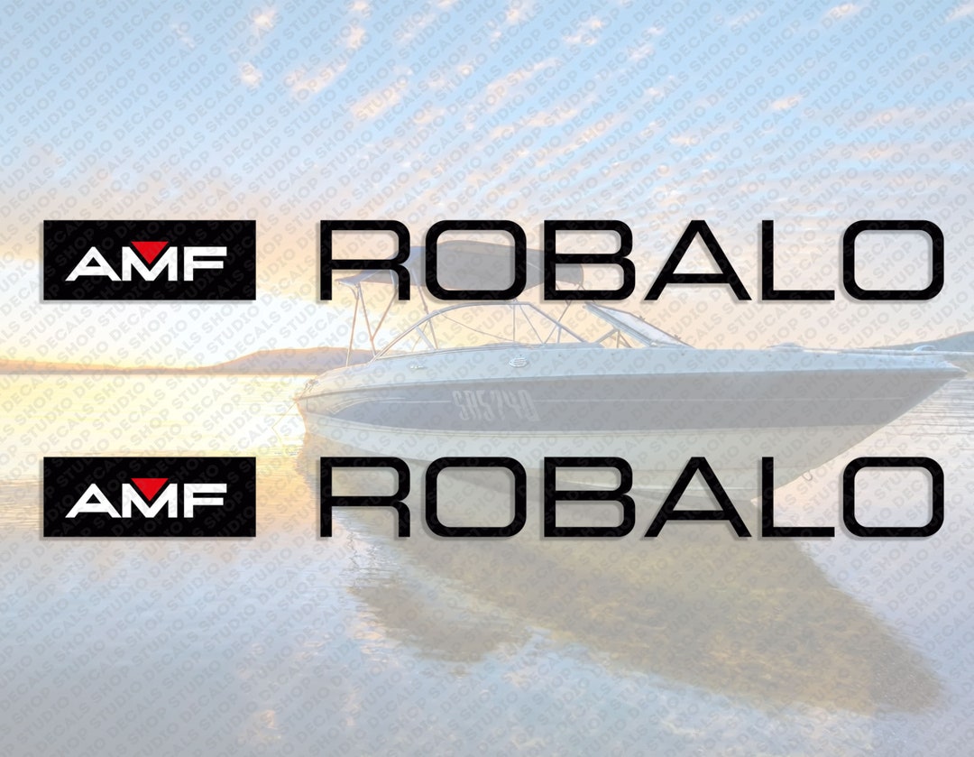 Robalo AMF Boat Logo Decal Set of 2 X 23.5" - Etsy