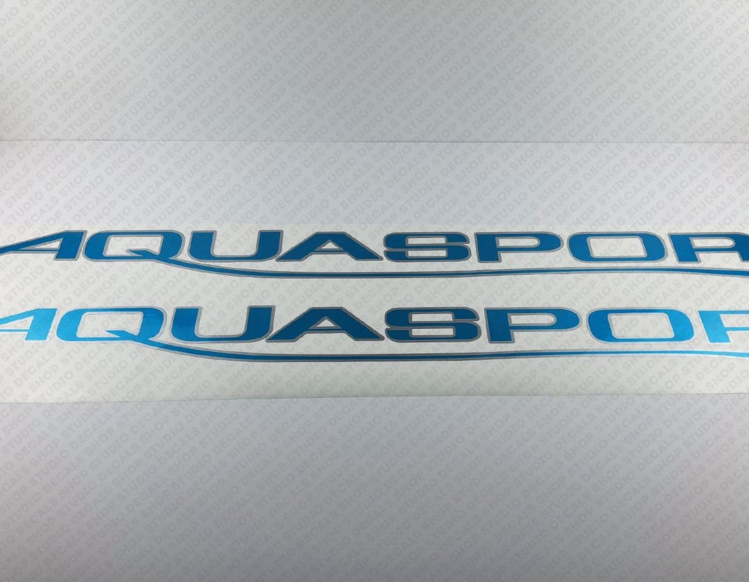 Aquasport Boat Logo Decals Set of 2 X 52" - Etsy