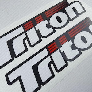 Triton Boat Logo V2 Decal Set of 2 X 17" - Etsy