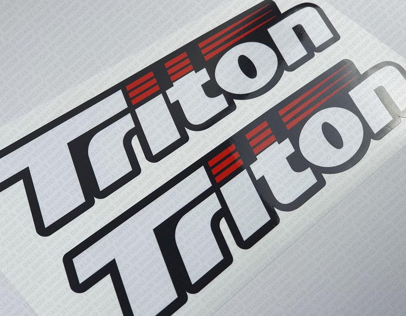Triton Boat Logo V2 Decal Set of 2 X 17" - Etsy