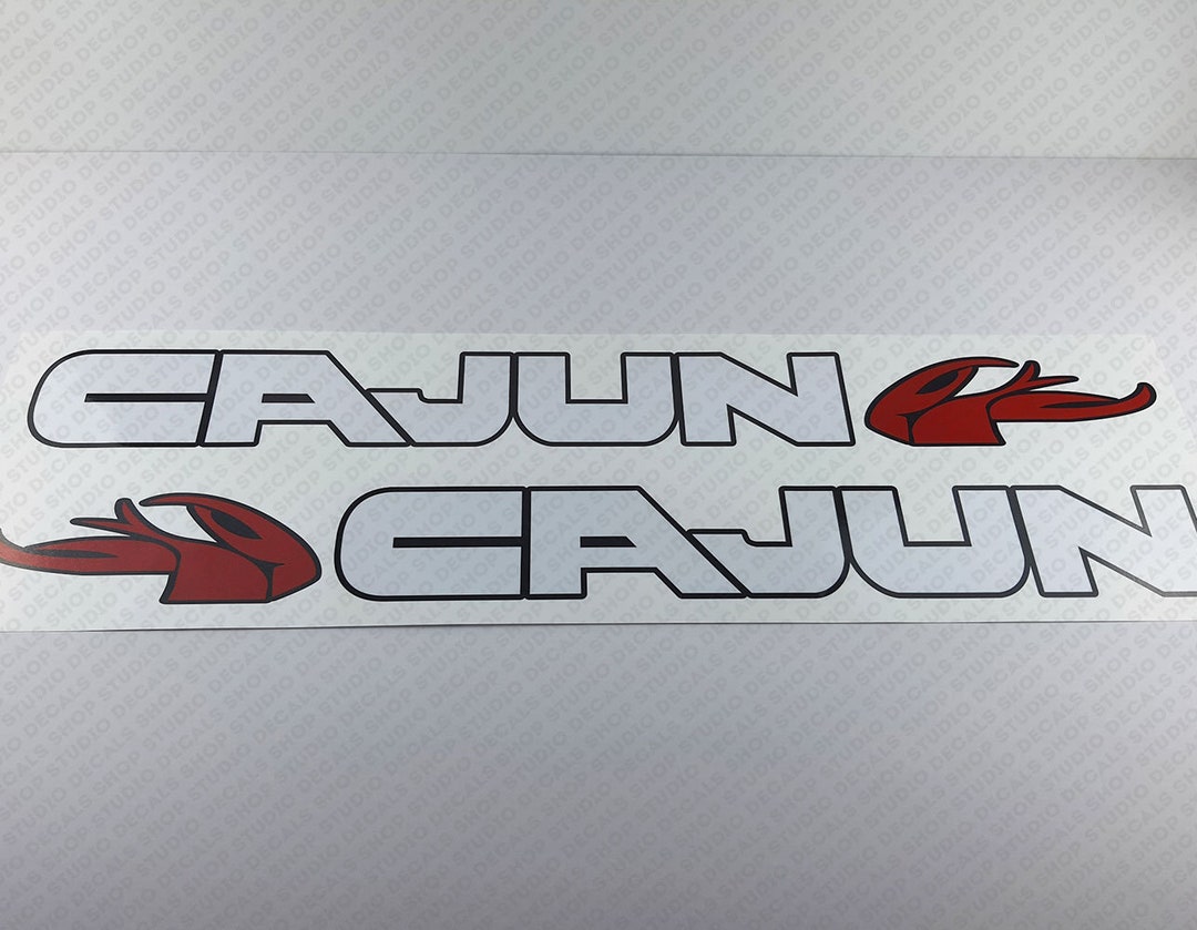Cajun Bass Boat Logo V2 Decals Set of 2 - Etsy