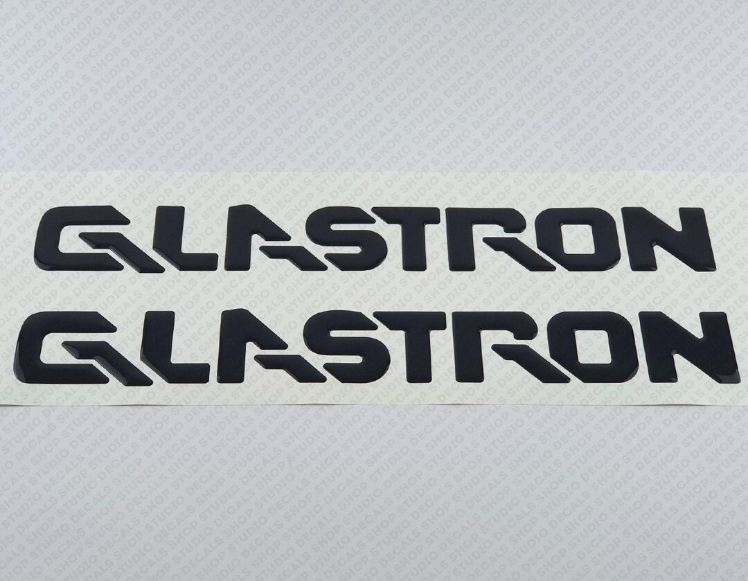 Glastron Boat Logo Black Raised Domed 3D Decal Set of 2 - Etsy