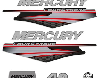 Mercury Engine Decals - Etsy