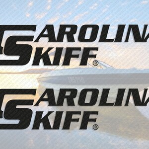 Carolina Skiff Boat Logo Decals Set of 2 - Etsy