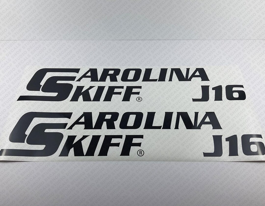 Carolina Skiff J16 Boat Logo Decals Set of 2 - Etsy