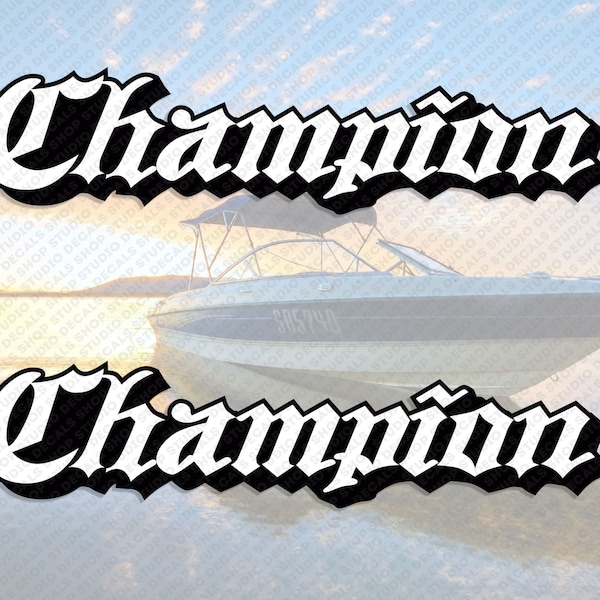 Champion Boat Logo - Etsy
