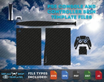 Ps5 Console Skin Template - Etsy UK