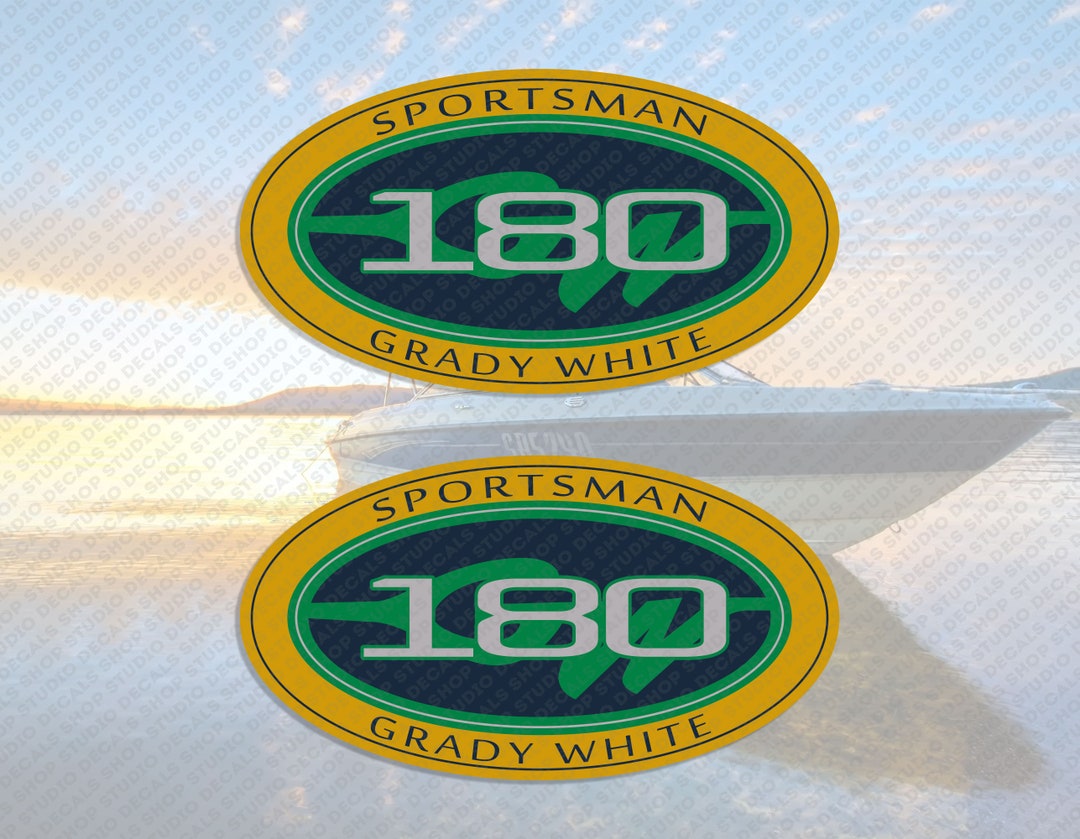 Grady White 180 Sportsman Decals Set of 2 X 5 - Etsy