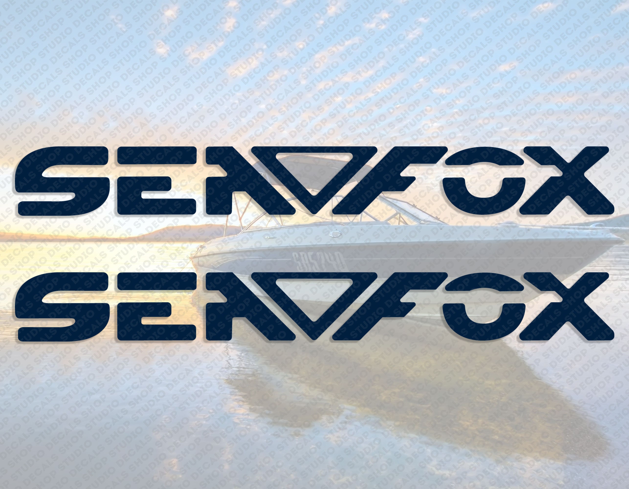 Sea Fox Boat Logo Decal Set of 2 X 45 - Etsy
