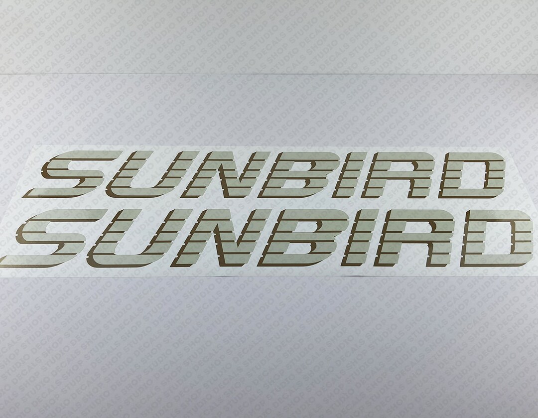 Sunbird Boat Logo Decal Set of 2 X 36.5" - Etsy