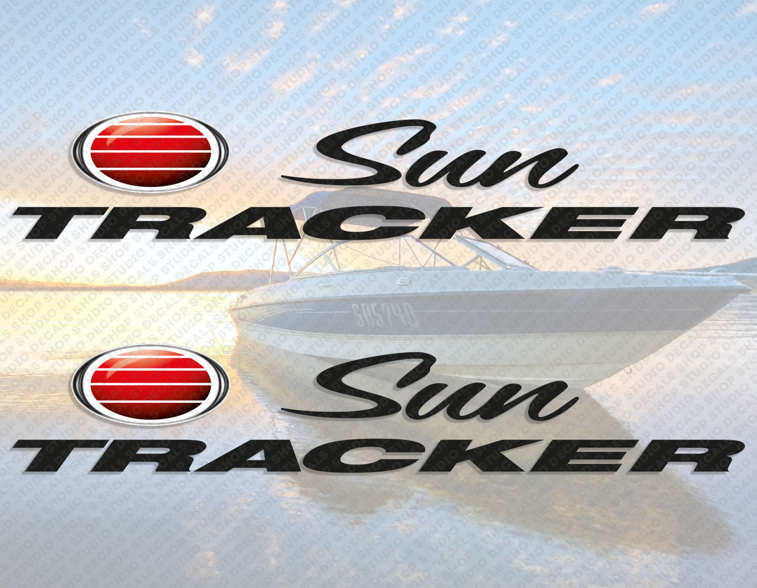Sun Tracker Boat Decal Set of 2 - Etsy