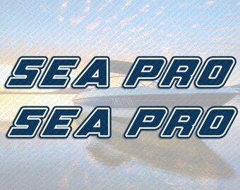 Sea Pro Boat Emblems 32 FREE FAST Delivery DHL Express Stickers Set ...