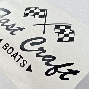 Fast Craft Boat Logo Decals Set of 2 X 7" - Etsy
