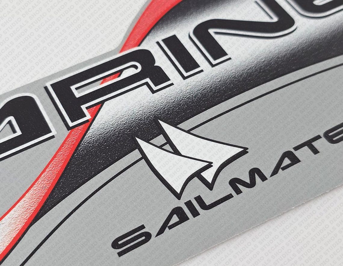 Mariner 4HP Sailmate 1996-1998 Two Stroke Outboard Engine Decals ...