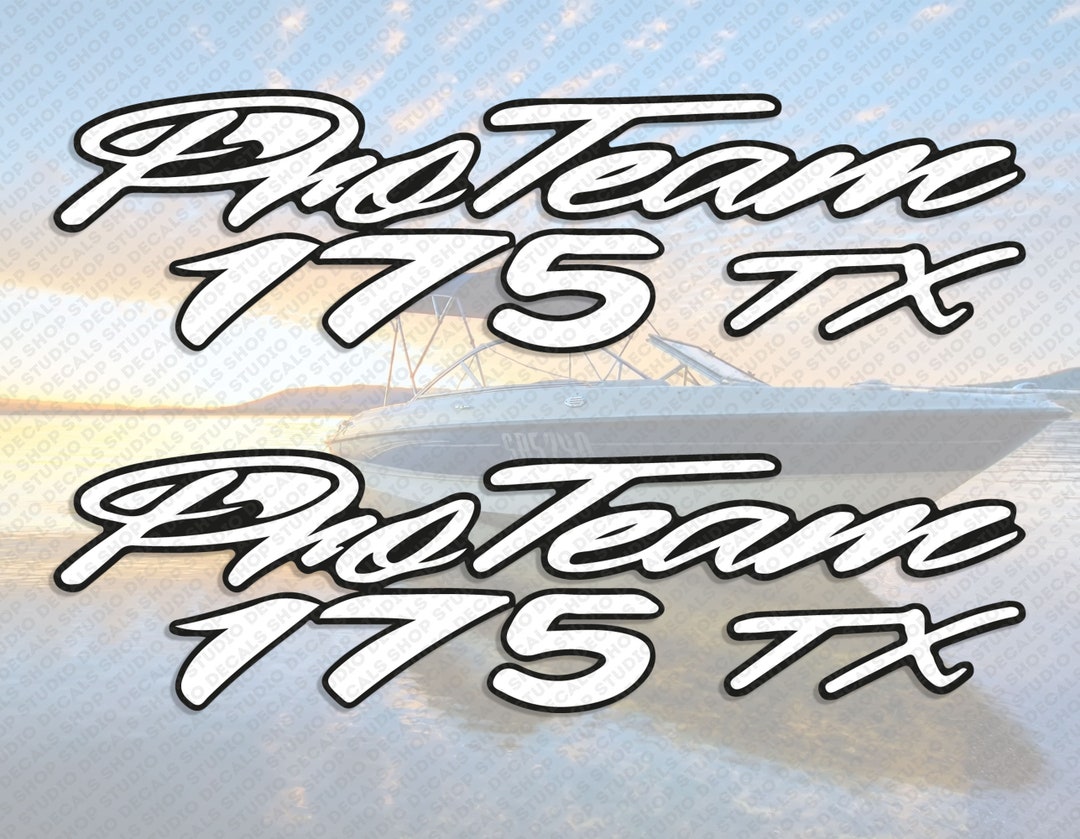 Bass Tracker Pro Team 175 TX Boat Decals Set of 2 X 14.5" - Etsy