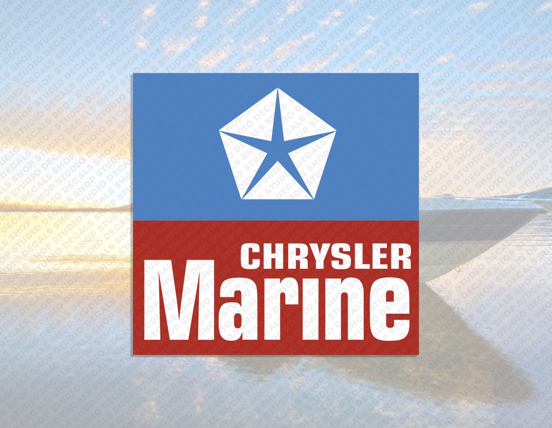 Chrysler Marine Logo Emblem Decal 4" - Etsy