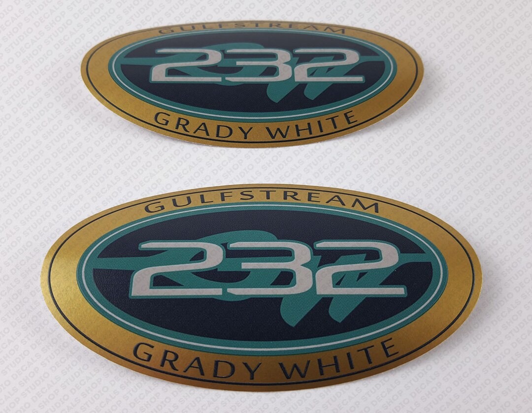 Grady White 232 Gulfstream Decals Set of 2 X 5" - Etsy